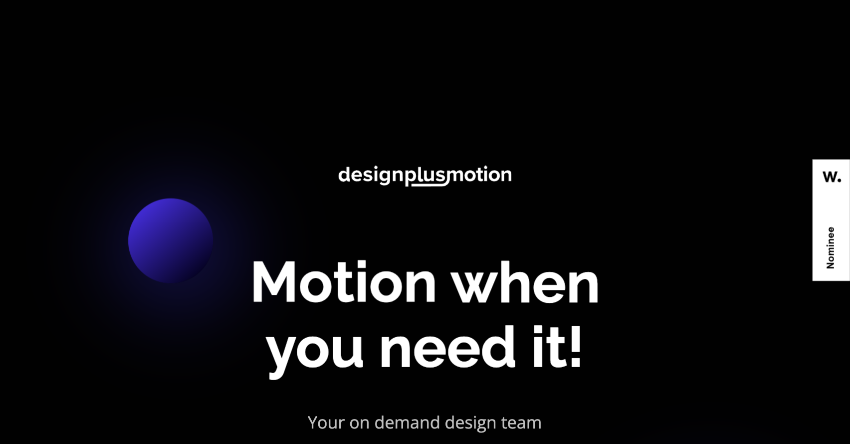 Design Plus Motion Website – Pickselverse